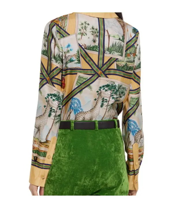 Gucci Printed Twill Long-sleeve Shirt