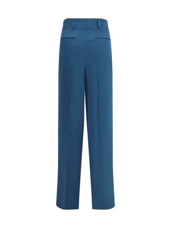 Dries Van Noten Pleated Trousers - Blue
