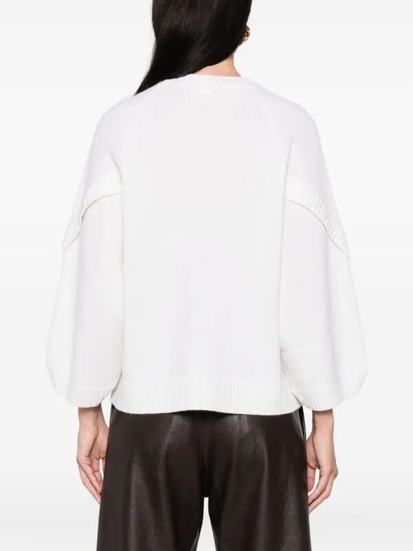 Max Mara Ampex Crewneck Knitted Jumper - Nude