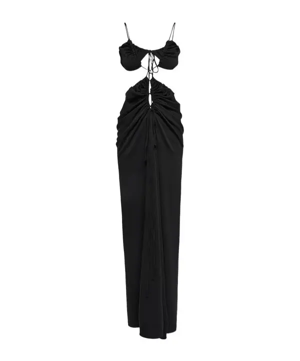 Christopher Esber Pleated Cutout Dress - Black