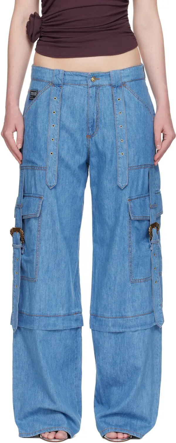 Versace Buckled Cargo Trousers