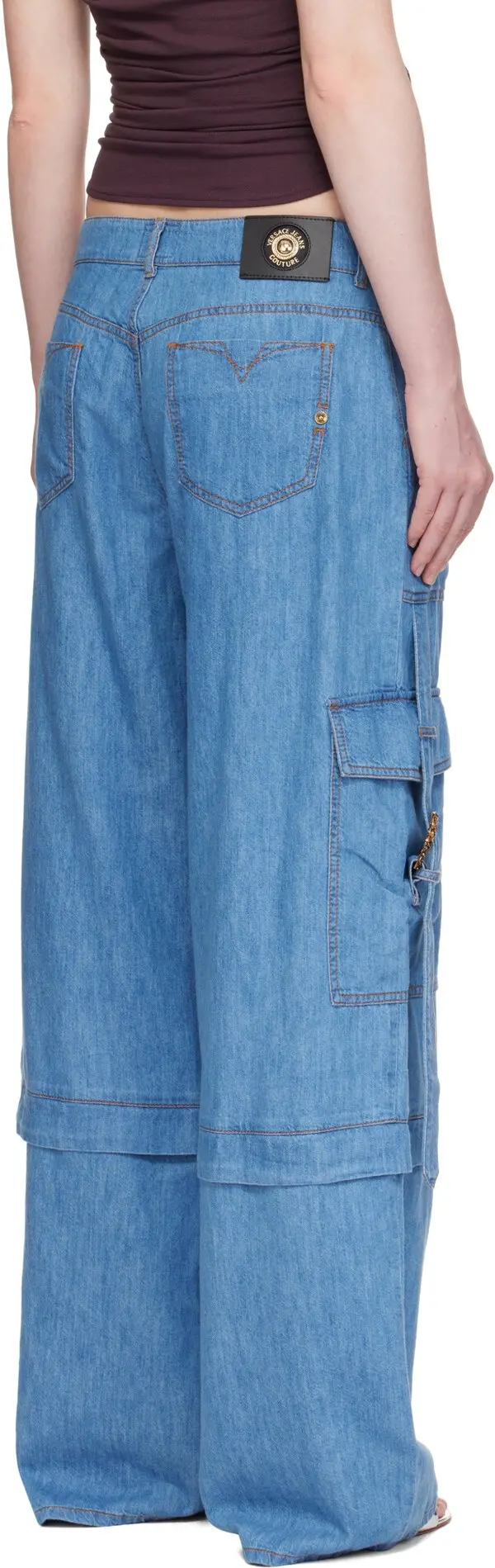 Versace Buckled Cargo Trousers