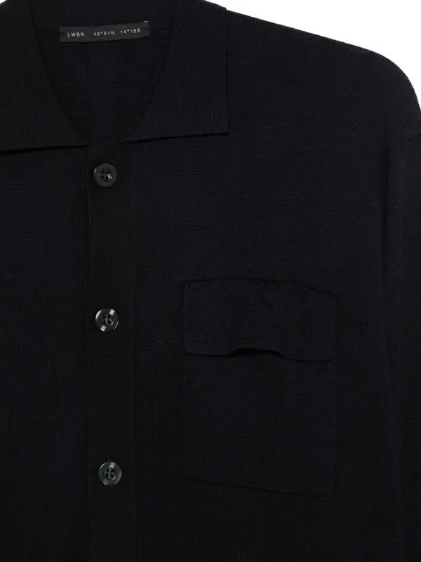 LOW BRAND Polo Collar Cardigan