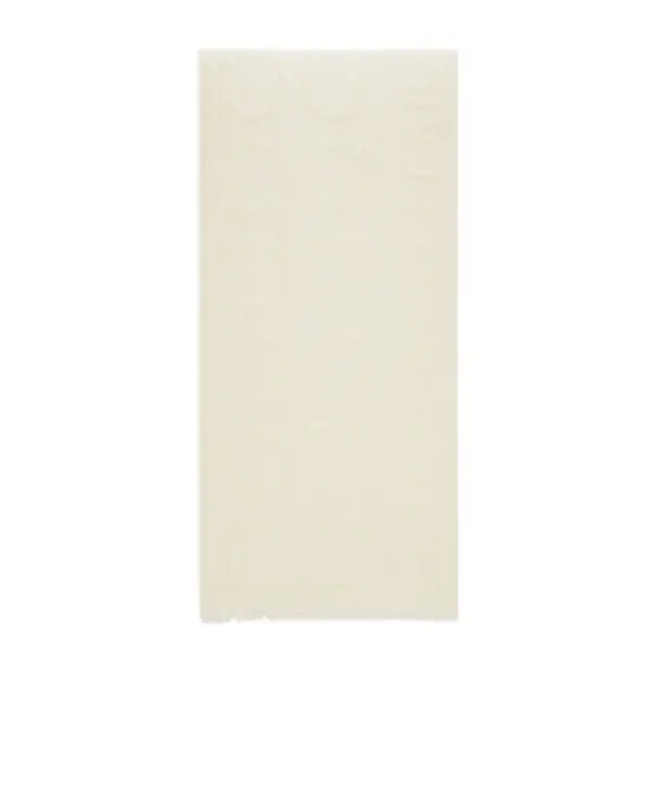 FERRAGAMO Gancini Jacquard Scarf - Ivory