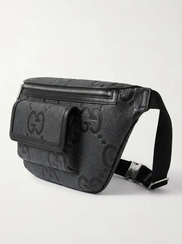 Gucci Medium Jumbo Gg Belt Bag - Gray And Black