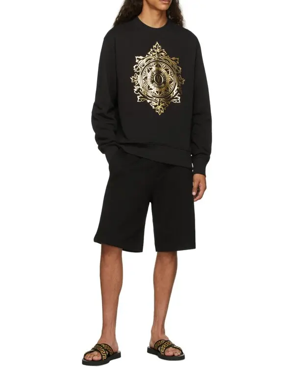 Versace Logo Print Crewneck Sweatshirt