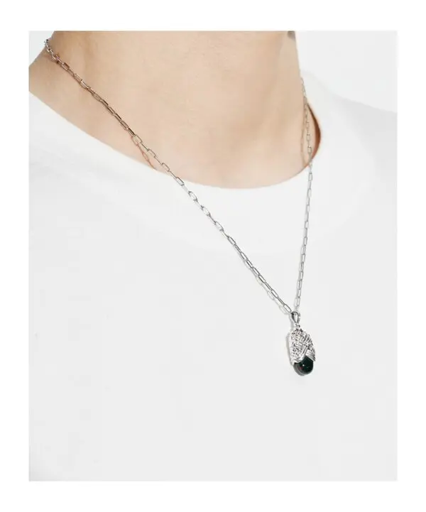 Bottega Veneta Intrecciato Pendant Necklace