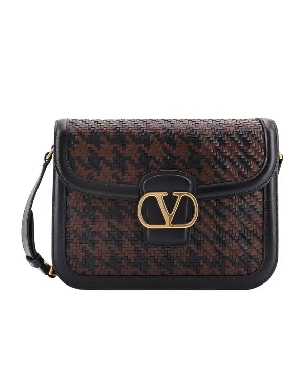 Valentino Garavani Vlogo Signature Foldover Top Messenger Bag - Black