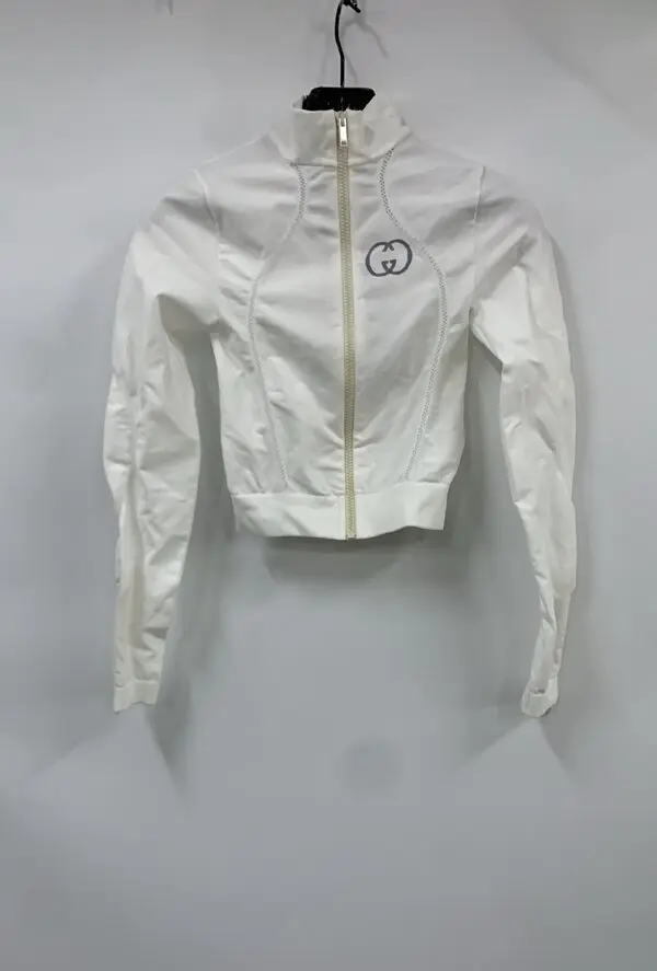 Gucci Long Sleeve Zip-up Jacket With Logo Detail