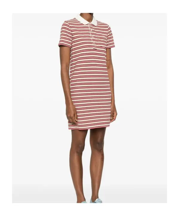 A.p.c. Striped Pocket Mini Dress - Nude