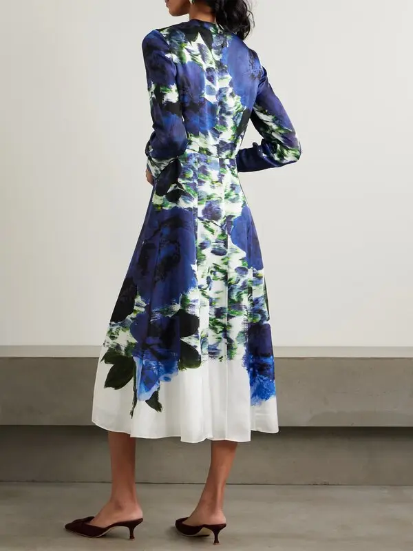 Erdem Printed Jacquard Midi Dress