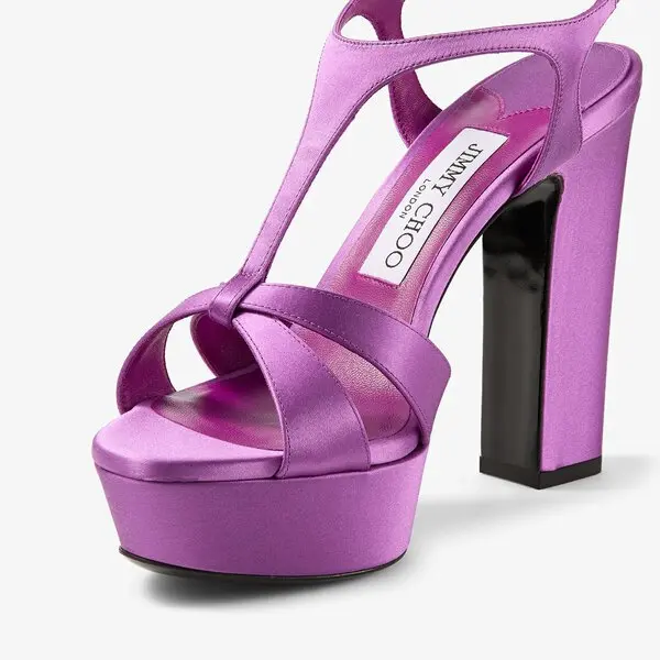 JIMMY CHOO Kesia 120 Platform Sandals - Violet
