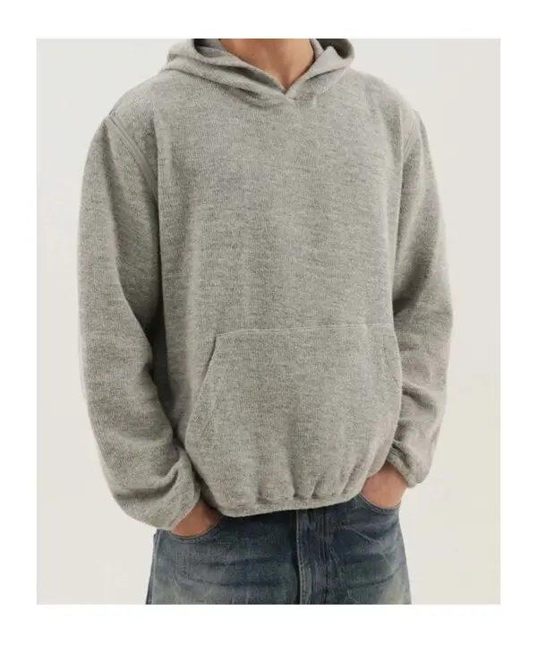 1989 STUDIO Snap Detail Knitted Sweater - Mixed Gray