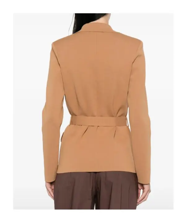 Elisabetta Franchi Belted Jacket - Light Brown