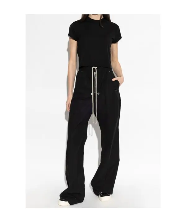 Rick Owens Temple Cropped T-shirt - Black
