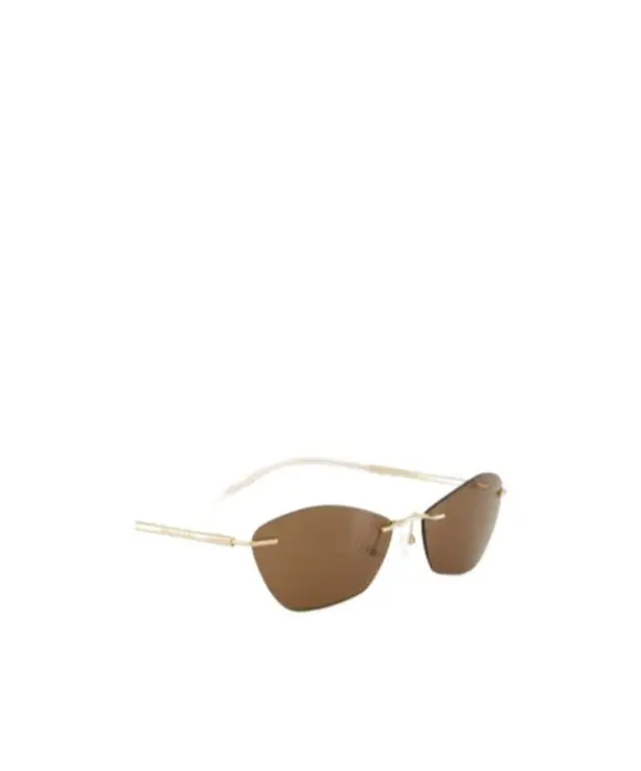 Alexander McQueen Rimless Sunglasses - Brown
