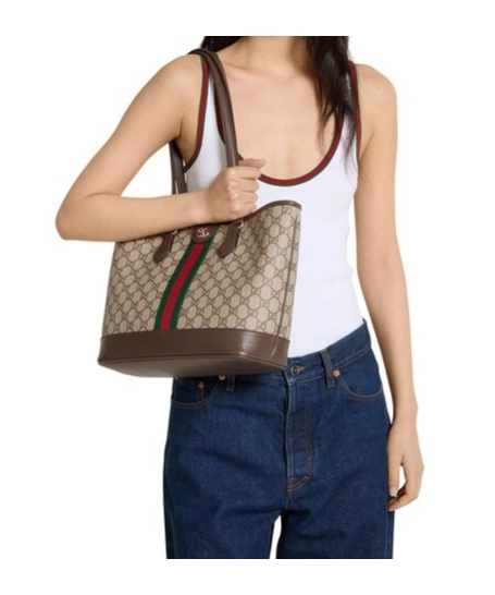 Gucci Ophidia Medium Tote Bag - Nude