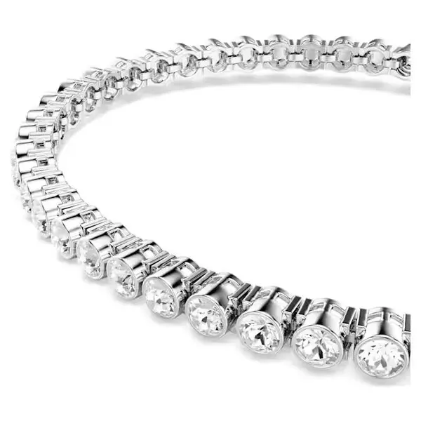 SWAROVSKI Rhodium-plated Crystal Logo Bracelet
