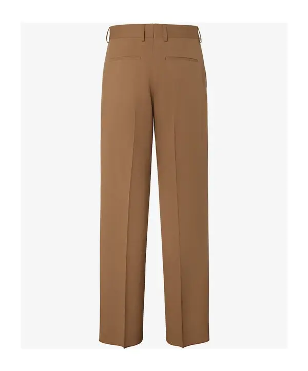 Fendi Straight-leg Tailored Cigarette Trousers - Brown