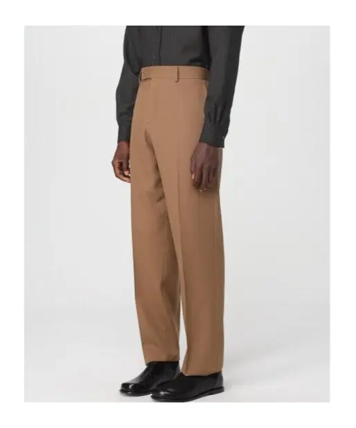 Fendi Straight-leg Tailored Cigarette Trousers - Brown