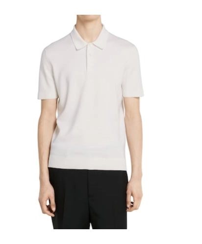 Gucci Knit Wool Polo Shirt With Web