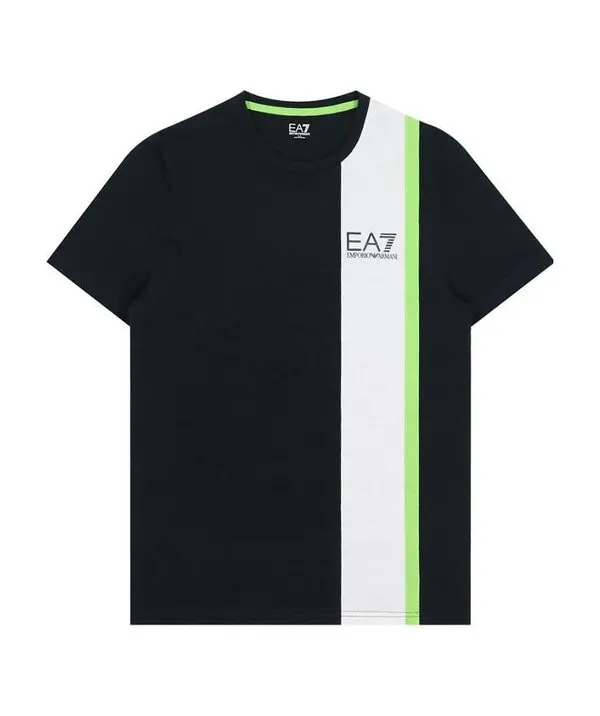 EA7 Logo Print Crew-neck T-shirt