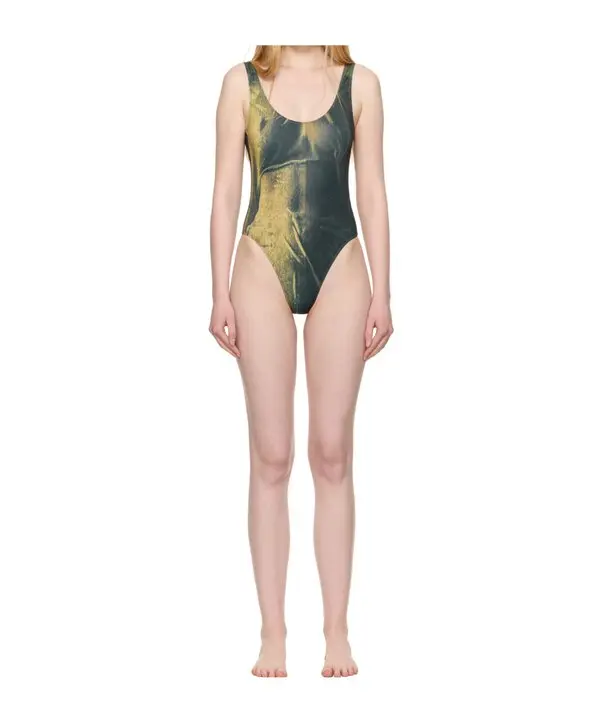 JEAN PAUL GAULTIER Graphic Print One-piece Swimsuit - Nude