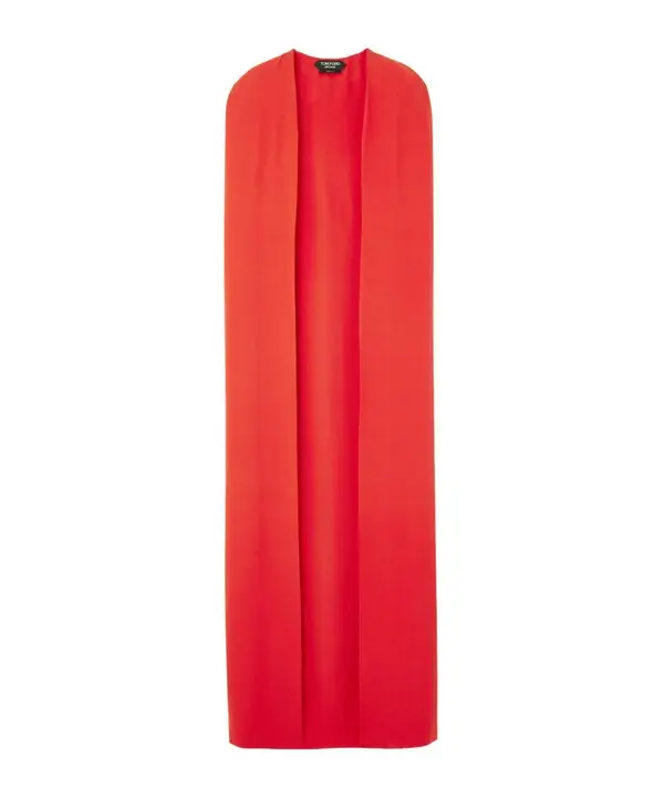 TOM FORD Silk Georgette Shawl - Red