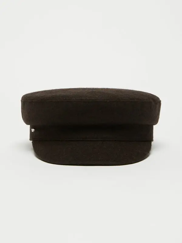 Max Mara Cloth Sailor Cap With Butterfly Embellishment