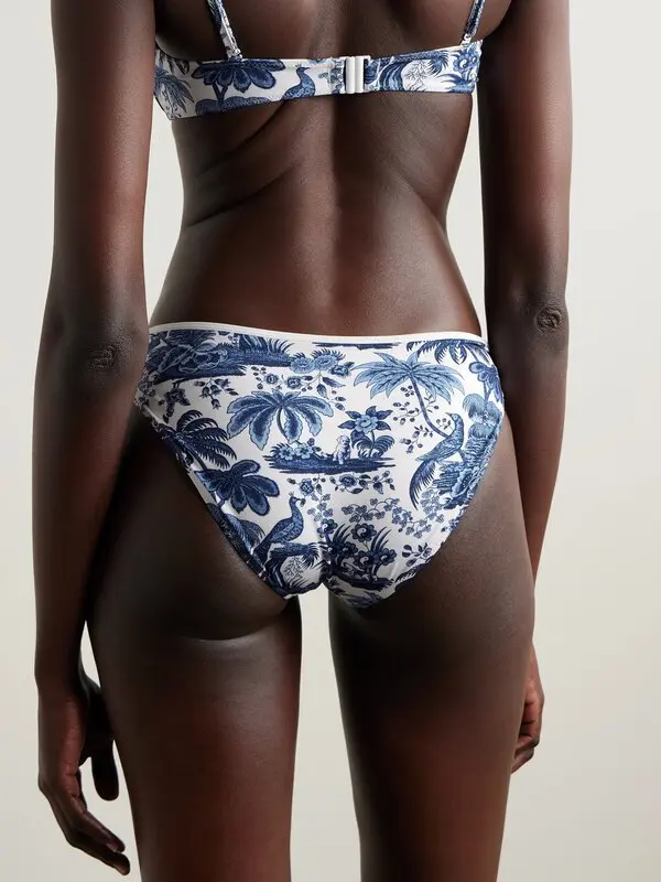 Staud Printed Bikini Bottoms