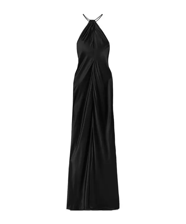 NILI LOTAN Larissa Halter Neck Maxi Dress