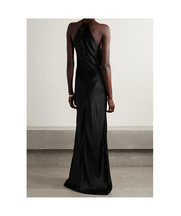 NILI LOTAN Larissa Halter Neck Maxi Dress