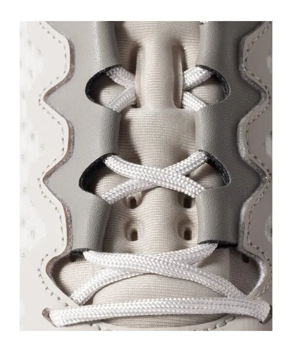 Miu Miu Lace-up Logo-embossed Technical Fabric Sneakers - Cloud Ash