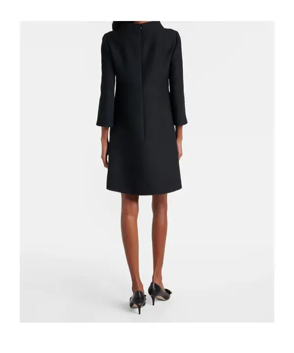 Valentino Garavani Crepe Couture Minidress With Button Placket