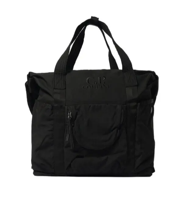 C.P. COMPANY Twill Shoulder Bag - Black