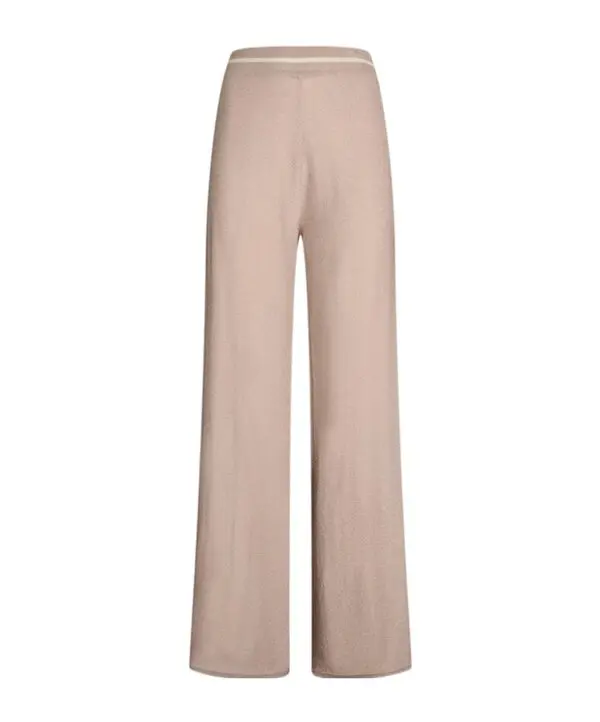 Liu Jo Lurex-embellished Trousers - Beige