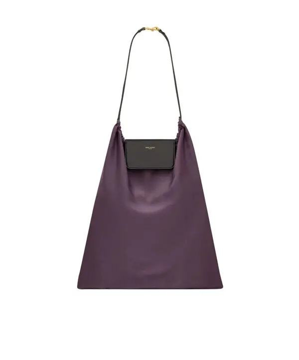 Saint Laurent Foulard Folding Clutch - Brown