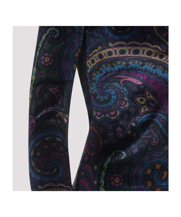 Etro Paisley Printed Jersey Top