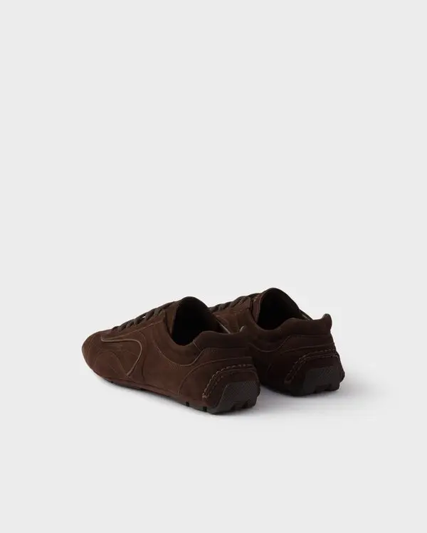 Prada Montecarlo Re-edition 2005 Suede Sneakers - Brown