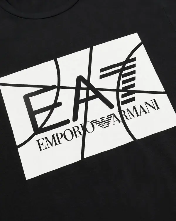 EA7 Crew Neck Logo Print T-shirt