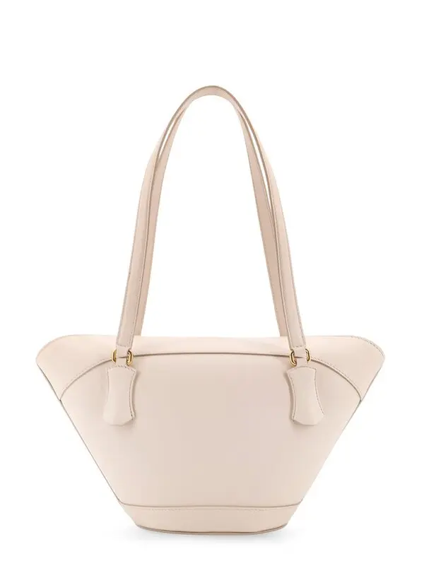 Dolce & Gabbana Buckle Detailed Shoulder Bag - Nude
