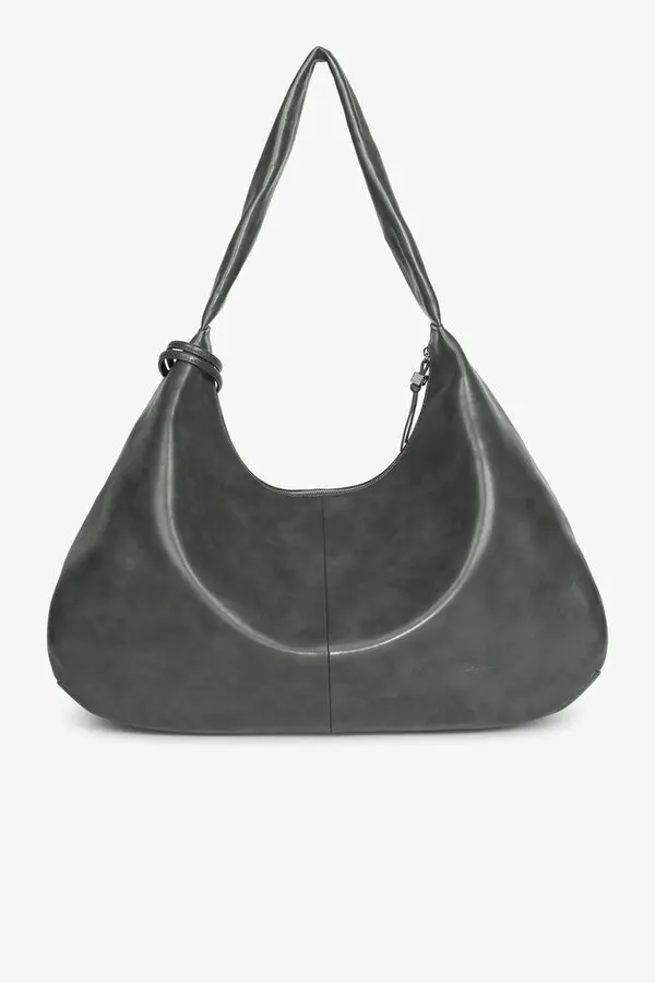 GANNI Butterfly Logo Xxl Hobo Bag - Black