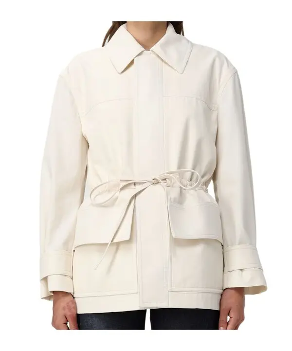 Bottega Veneta Long Sleeve Casual Jacket - White