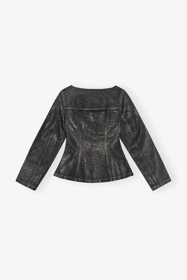 GANNI Fitted Waist Denim Jacket