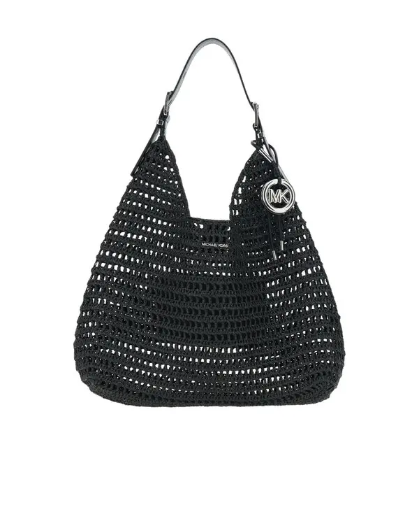 Michael Kors Nolita Woven Shoulder Bag - Black