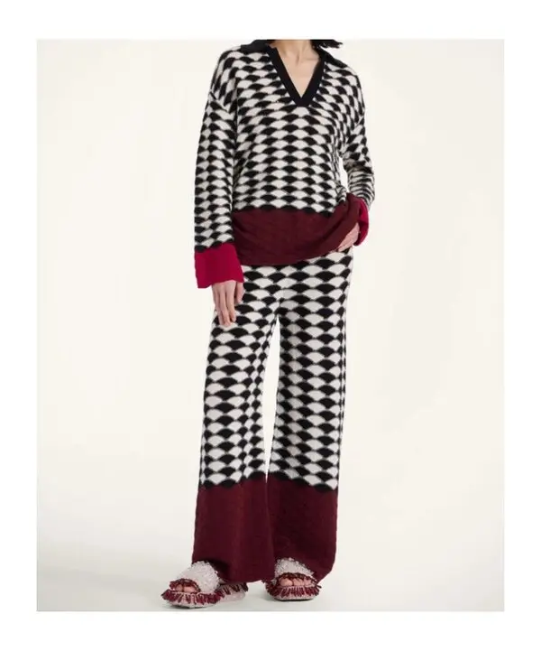 La DoubleJ Straight Leg Knit Lounge Trousers