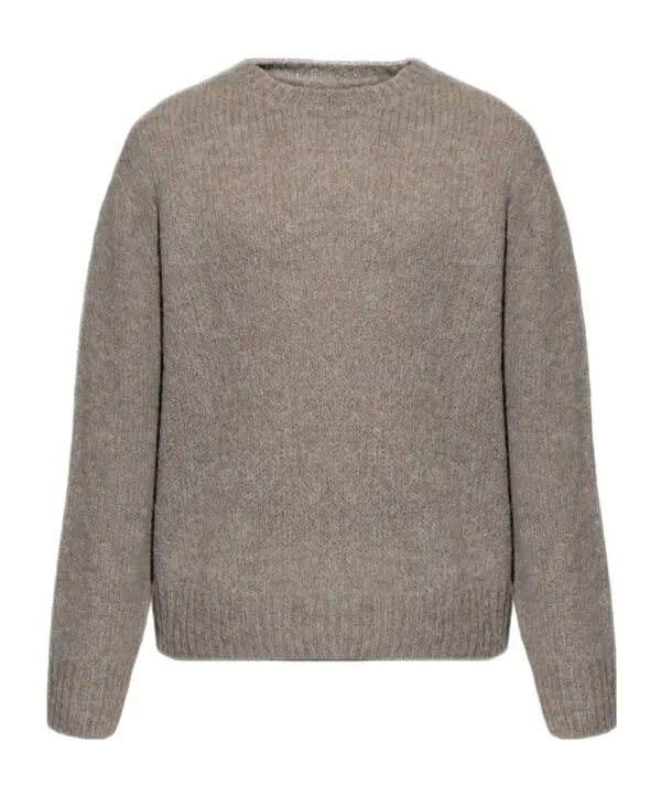 ALLSAINTS Saku Crew Neck Knitted Sweater - Gray