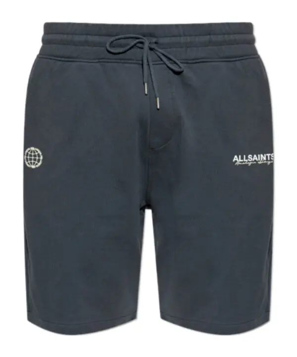 ALLSAINTS Emblem Logo Jersey Shorts - Black