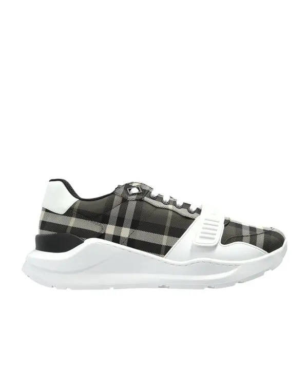 Burberry Checked Lace-up Sneakers