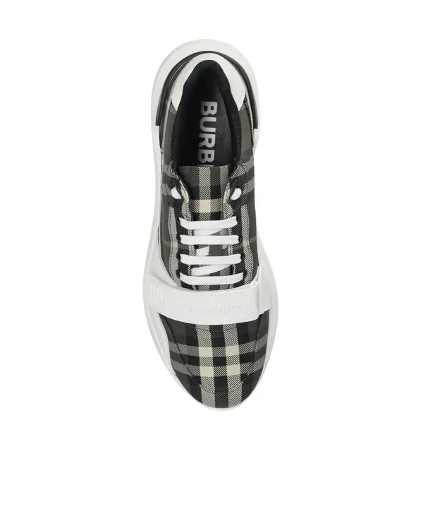 Burberry Checked Lace-up Sneakers